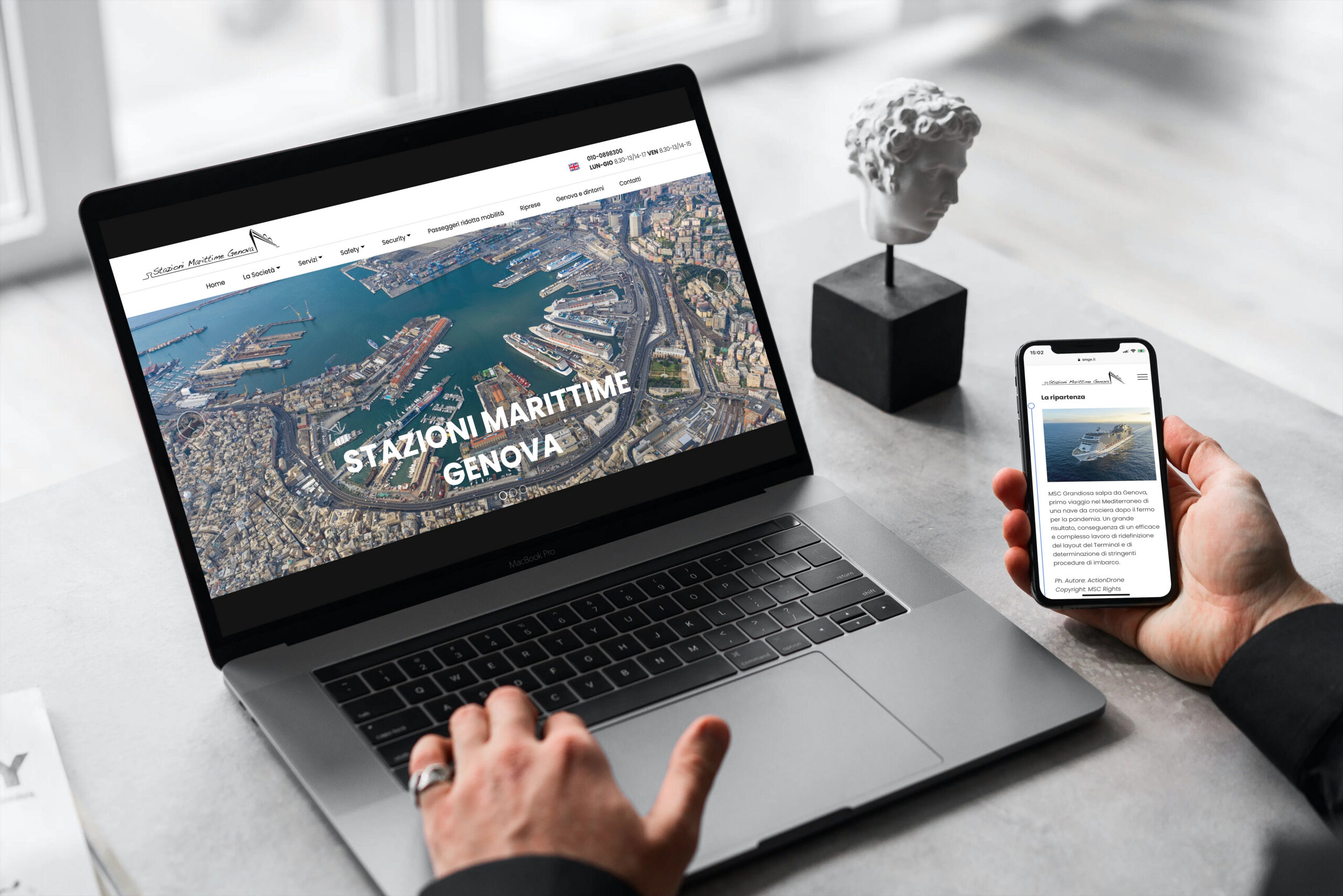 STAZIONI MARITTIME S.P.A CHOSED SPX LAB FOR THEIR WEBSITE' RESTYLING - SPX Lab